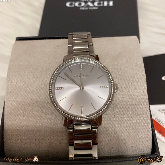Coach | Accessories | Coach Womens Audrey Gray Stainless Steel Bracelet ...